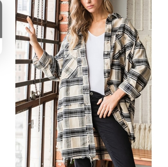Oli & Hali | Tops | Oli Hali Plaid Shacket | Poshmark